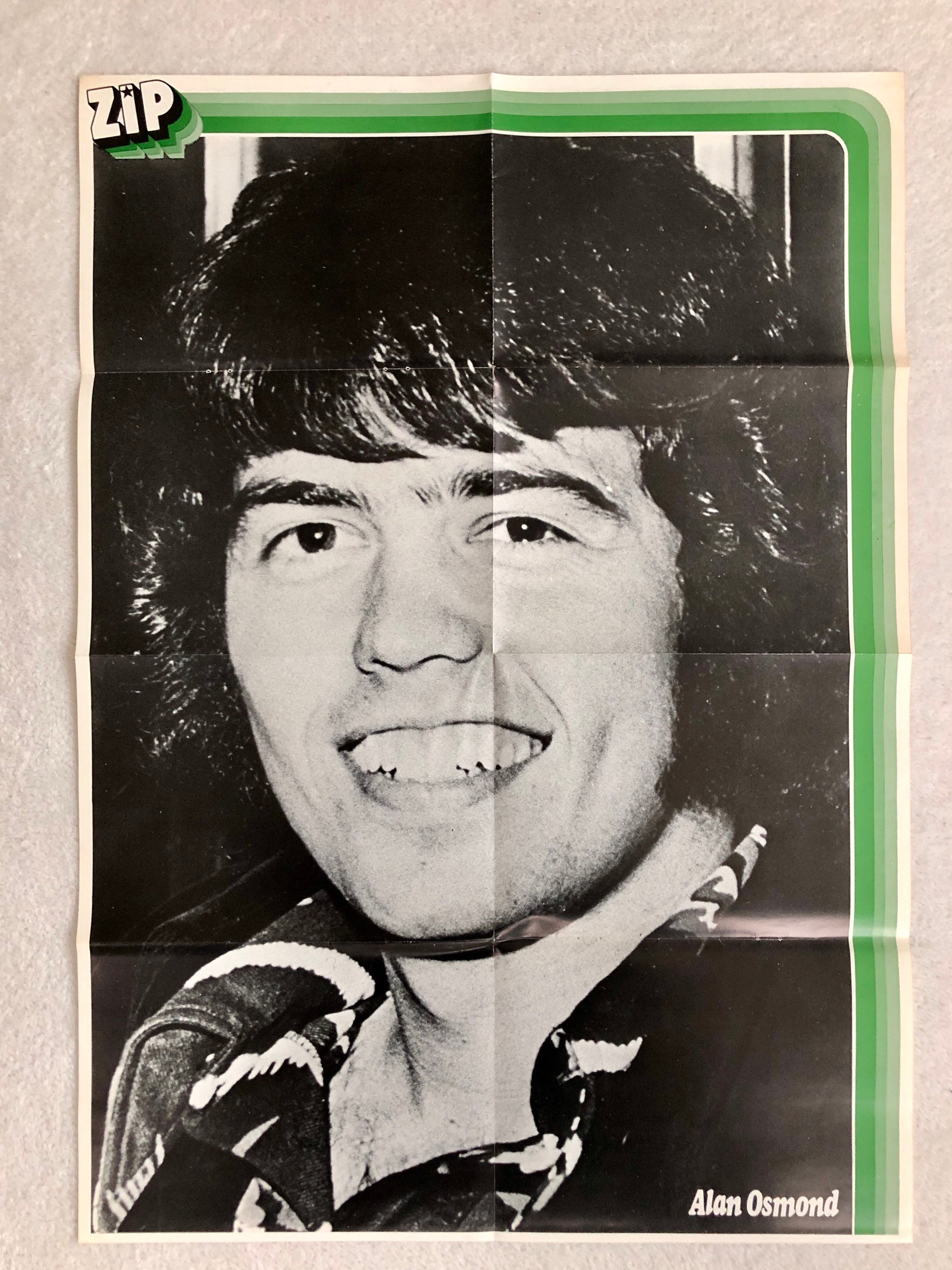 Alan Osmond Poster 1974 Swedish Poster Magazine ZIP 1970s the | Etsy