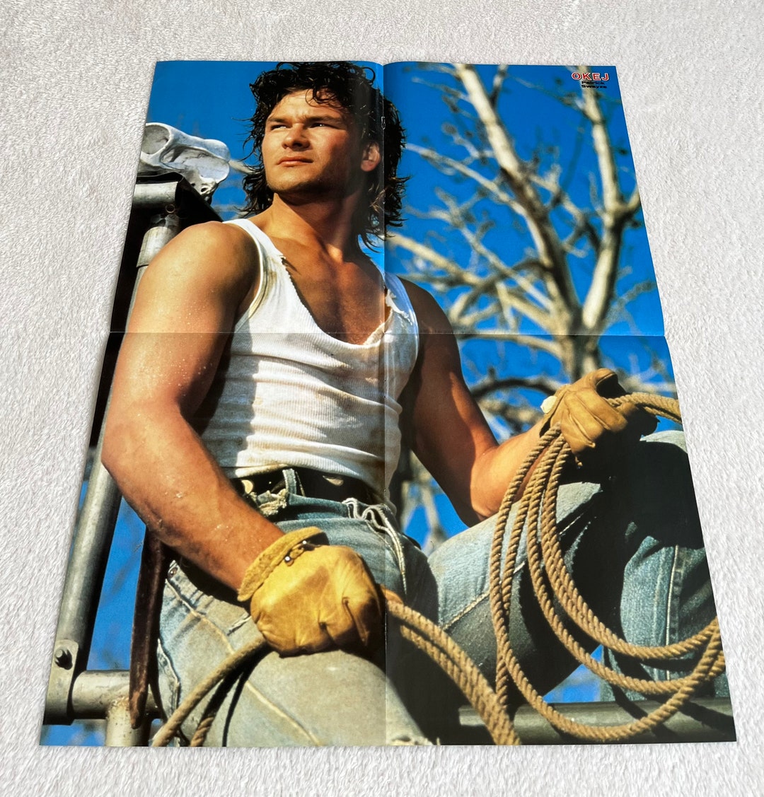 Patrick Swayze 1987 Actor Movie TV Swedish Poster Music Magazine OKEJ ...