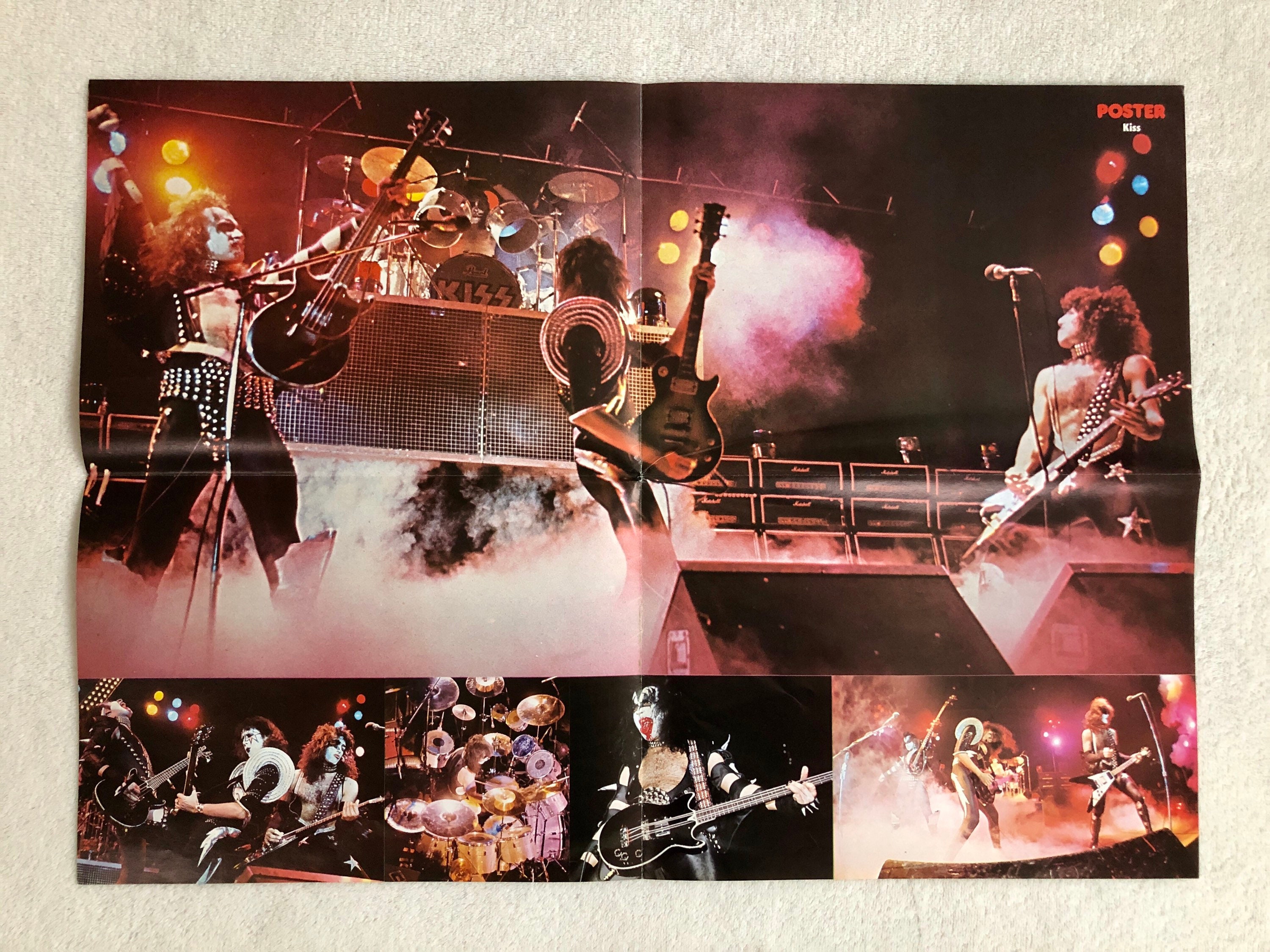 KISS Alive Poster 1975 Swedish Poster Magazine 1970s Gene | Etsy