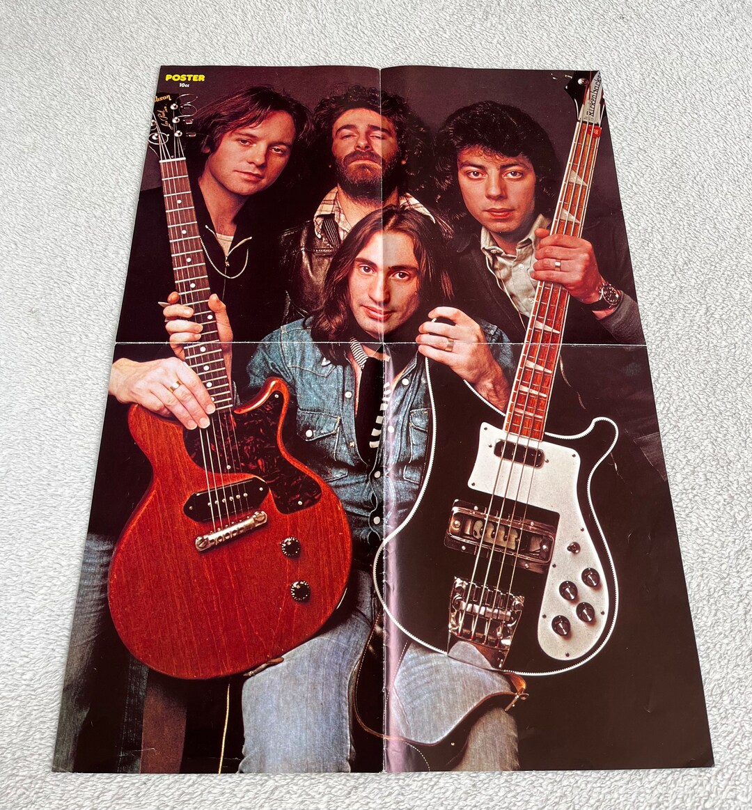 10CC Poster 1978 Swedish Poster Magazine 1970s Graham Gouldman Eric ...