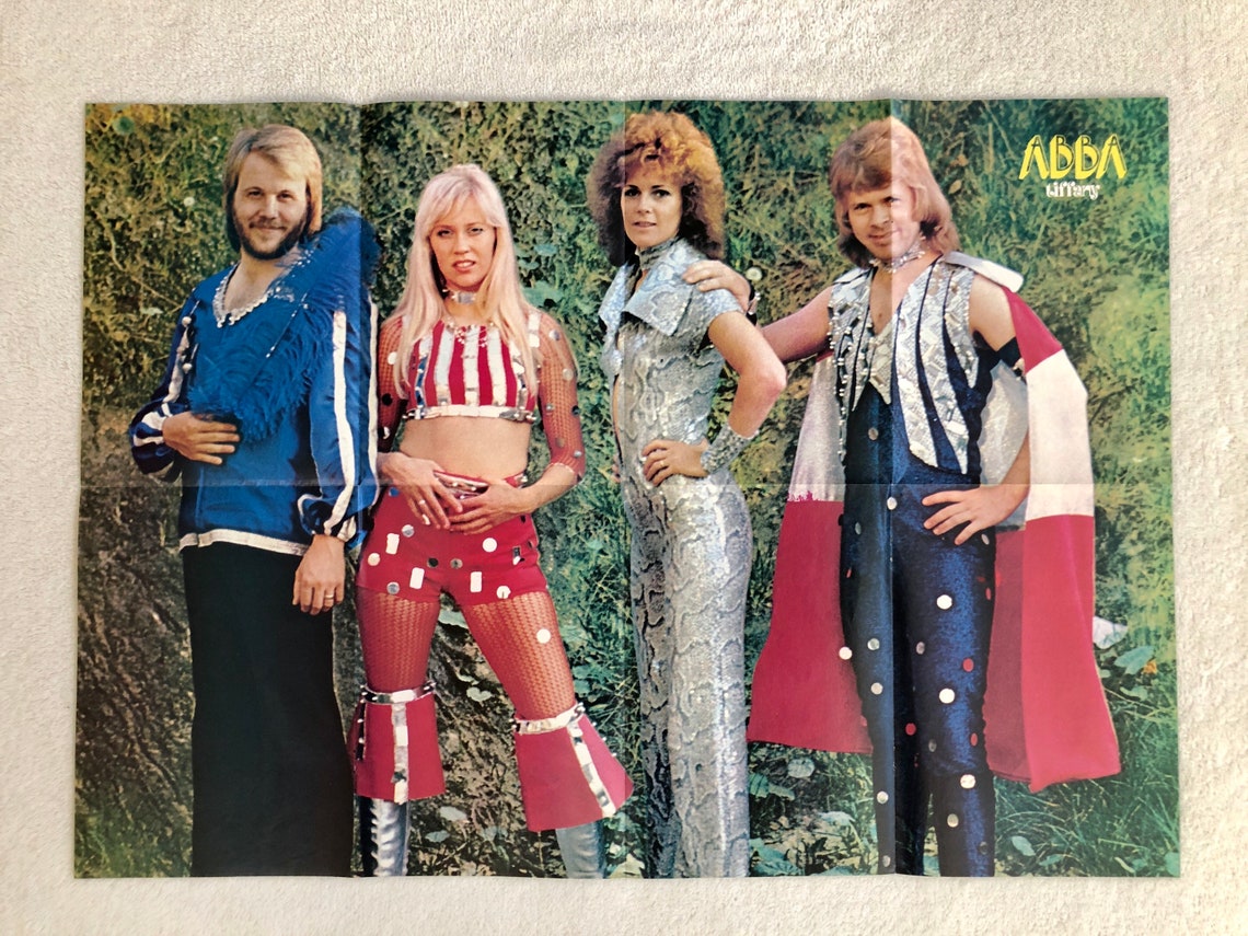 ABBA Poster 1974 Swedish Tiffany Magazine 1970s Björn Ulvaeus - Etsy