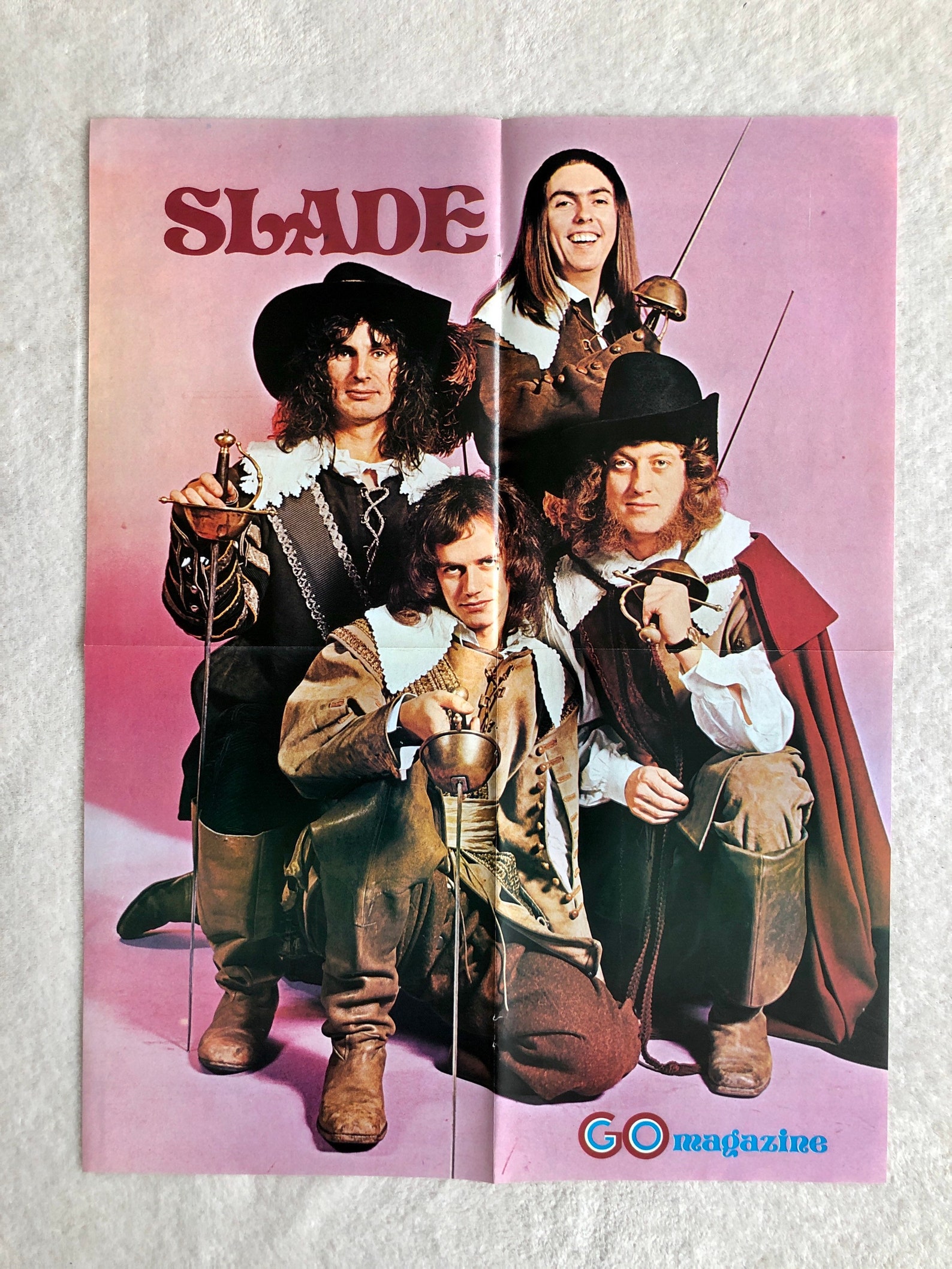 SLADE 1974 Swedish Poster Magazine GO 1970s Jim Lea Don Powell - Etsy