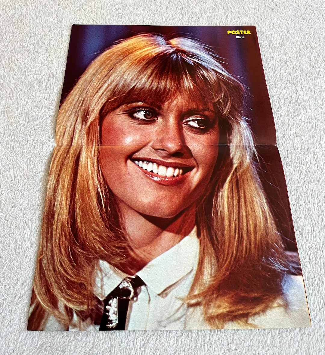 Olivia Newton John Poster 1979 ONJ Grease Swedish Poster Music Magazine ...