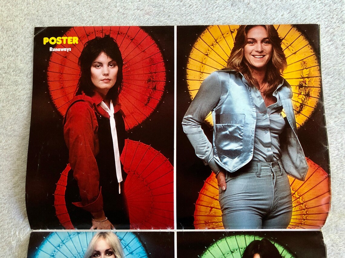 The Runaways Poster 1979 Swedish Poster Magazine 1970s Joan | Etsy