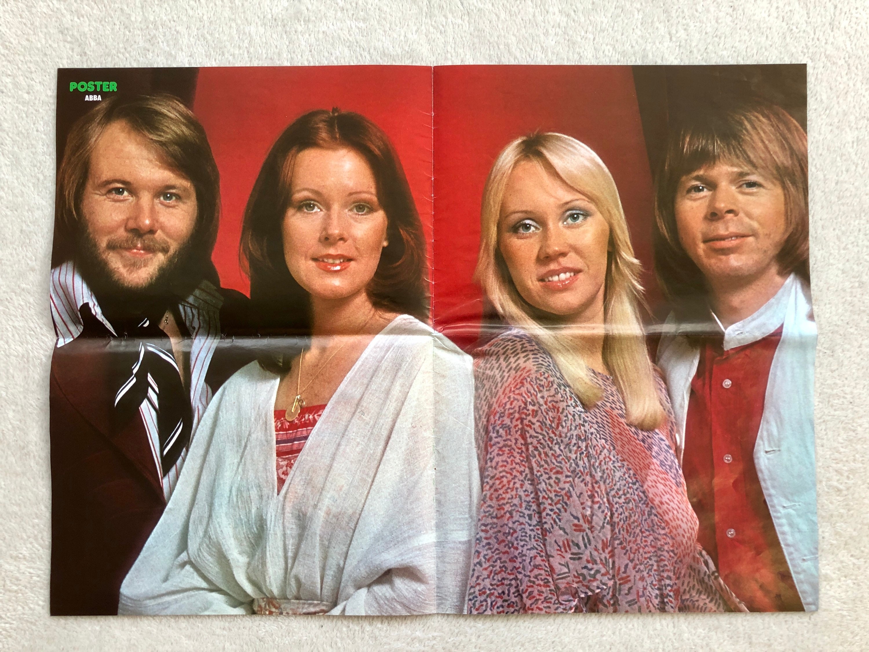 ABBA Poster 1976 Swedish Poster Magazine 1970s Björn Ulvaeus | Etsy