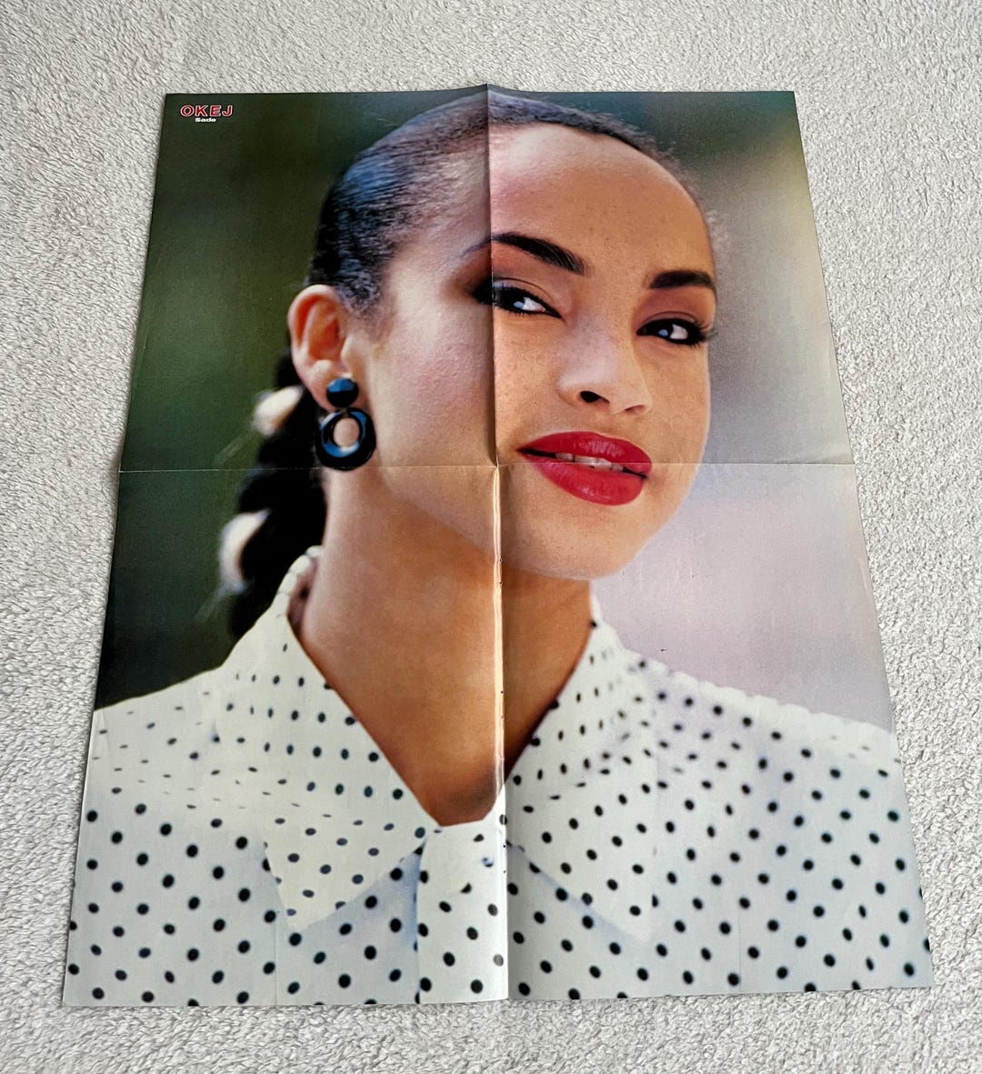 SADE 1988 Swedish Poster Music Magazine OKEJ 1980s Vintage Rare - Etsy