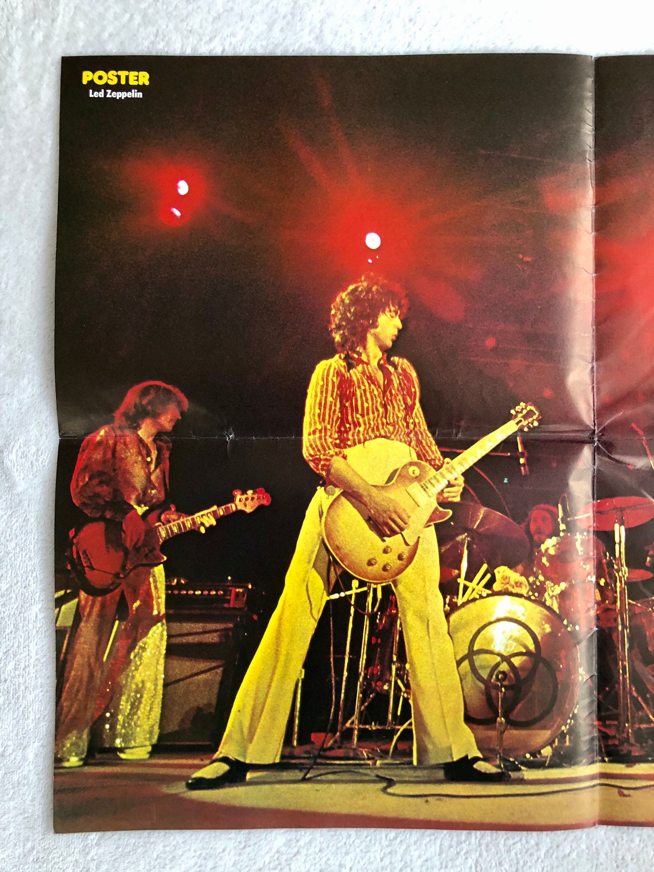 Led Zeppelin 1976 Robert Plant Jimmy Page Poster Swedish - Etsy UK