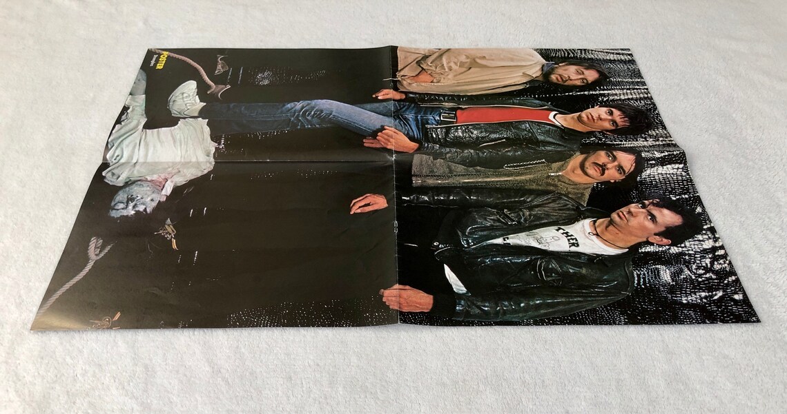 The Stranglers Poster 1977 Punk Swedish Poster Magazine 1970s Jet Black ...