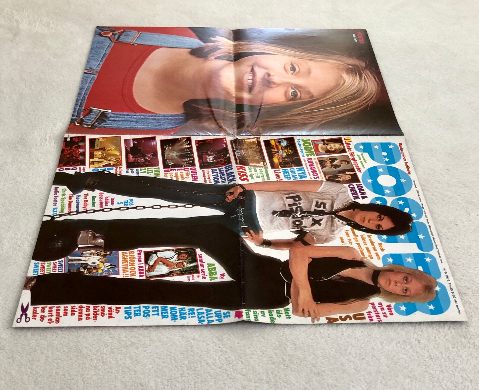 The Runaways Cover Poster 1977 Swedish Poster Magazine 1970s Joan Jett ...