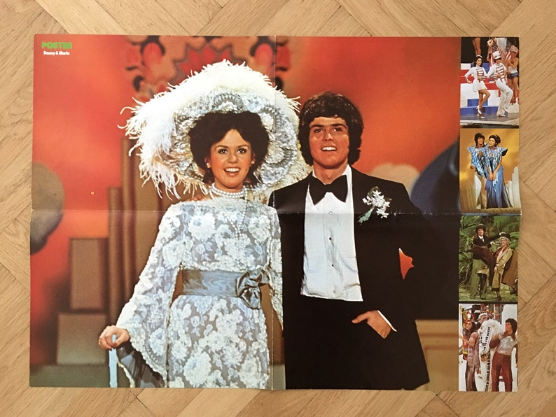 Donny & Marie Osmond Poster 1976 Swedish Poster Magazine 1970s ABC ...