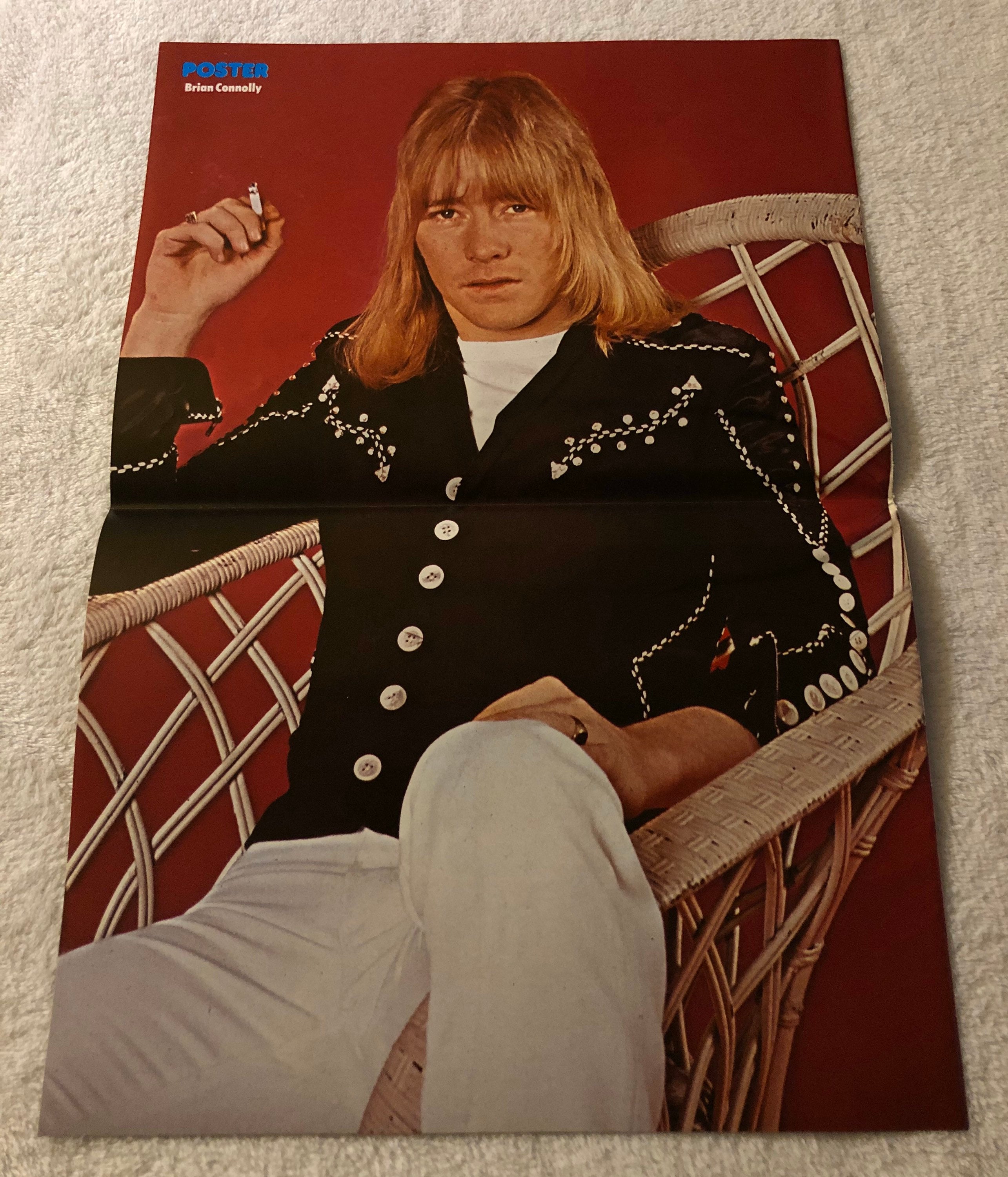 Sweet 1977 Swedish Poster Magazine 1970s Brian Connolly Steve | Etsy