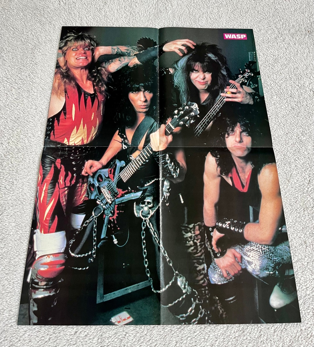 W.A.S.P. 1985 Blackie Lawless Randy Piper Chris Holmes Steve Riley ...