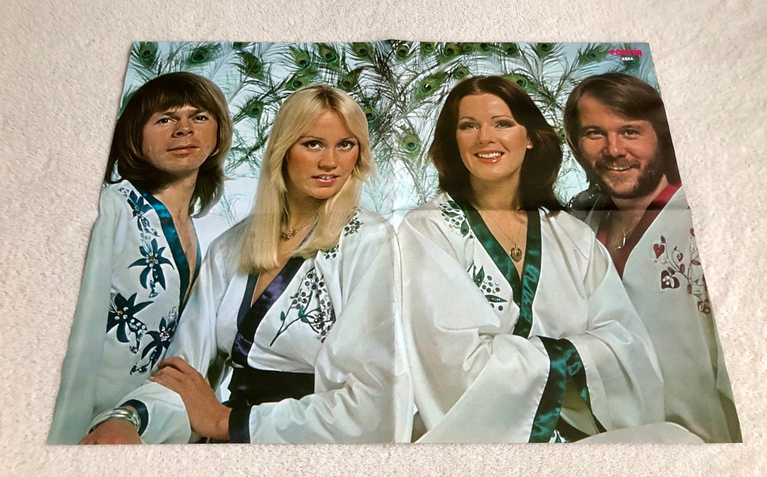 ABBA Poster 1976 Swedish Poster Magazine 1970s Björn Ulvaeus Agnetha ...