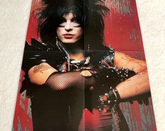 1980s Nikki Sixx Poster - Etsy