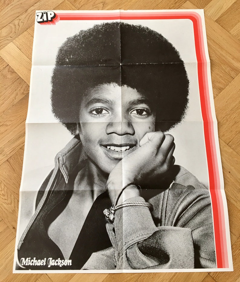 Michael Jackson Poster 1973 Swedish Poster Magazine 1970s - Etsy