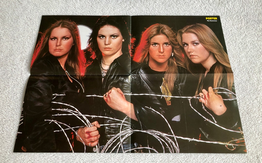 The Runaways Poster 1977 Swedish Poster Magazine 1970s Joan Jett Sandy ...