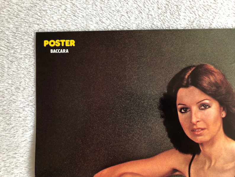 BACCARA 1978 Swedish Poster Magazine 1970s Mayte Mateos Maria - Etsy
