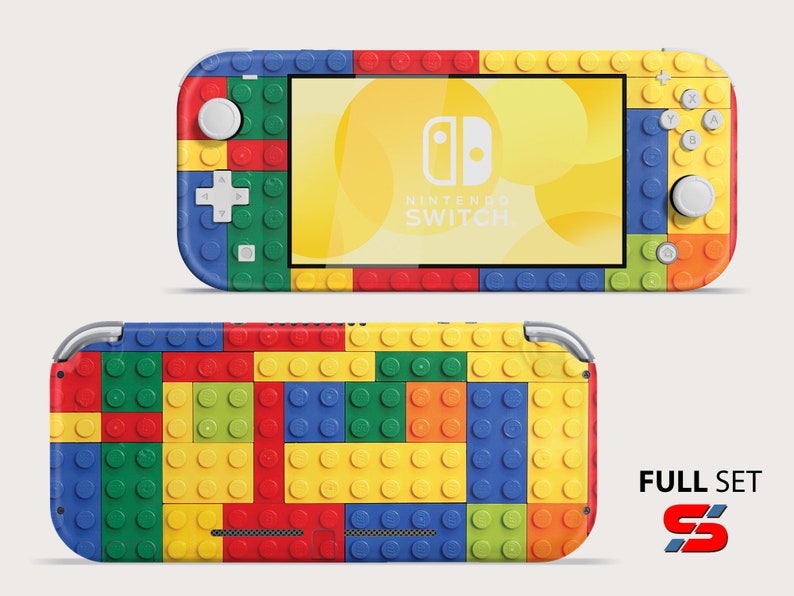 Lego blocks sticker for nintendo brick Nintendo Lite lego | Etsy