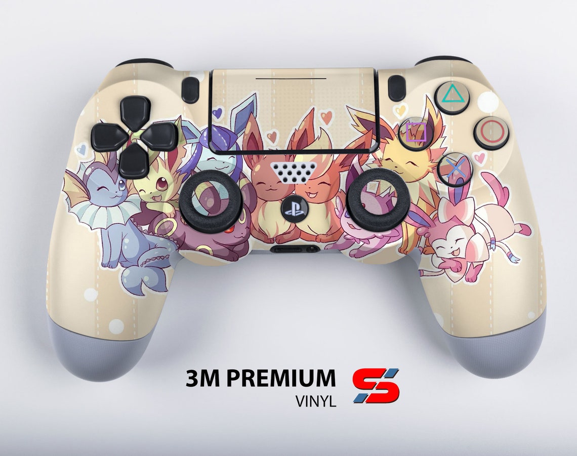 Kawaii Pokemon Pro controller skin Pokemon Playstation eevee | Etsy
