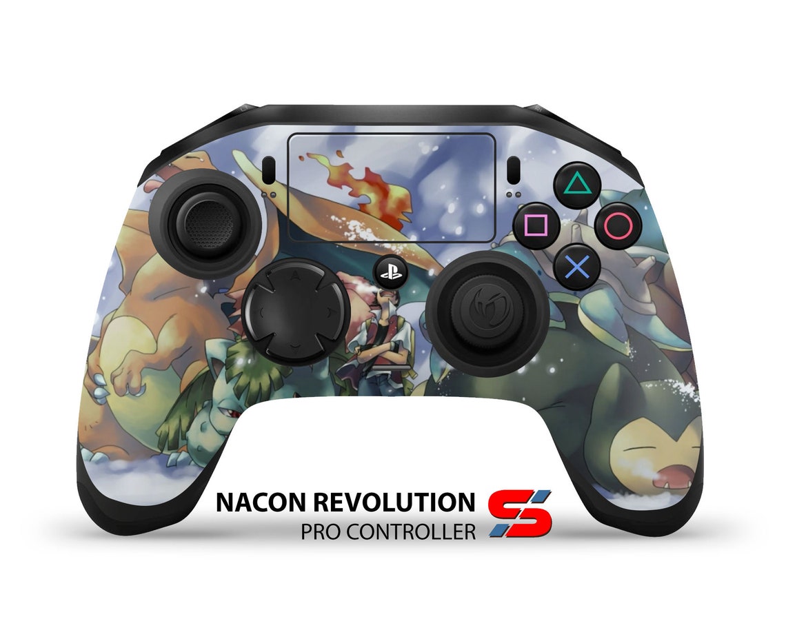 Pokemon poster Pro controller skin cartoon console Pokemon | Etsy