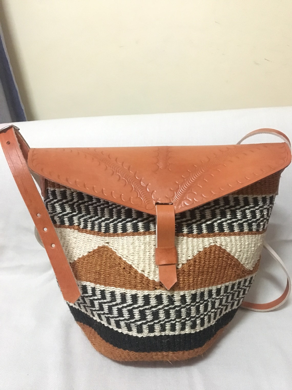 Woven sling bag African sling bag shopping bag mom gift | Etsy