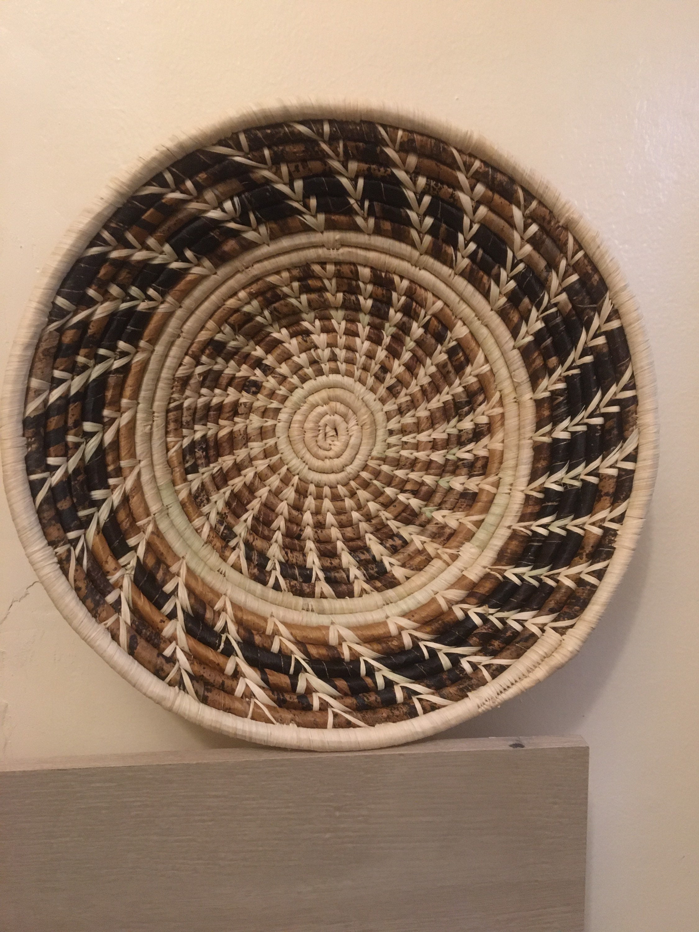 Home decor wall hanging woven tray Christmas giftwoven | Etsy