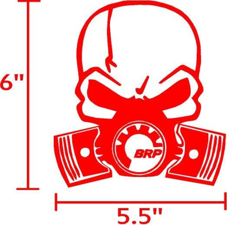 CAN-AM BRP Skull decals sticker graphic | Etsy