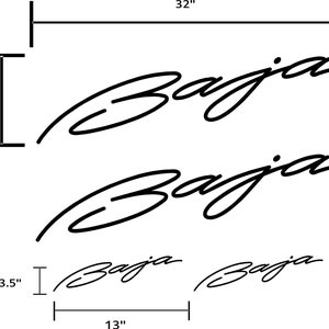 Baja Boat Decals Stickers Graphics. 4 Pk - Etsy