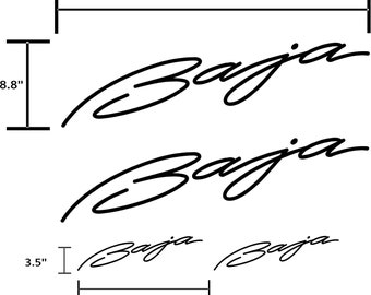 Performance Baja Boat Decals Stickers Graphics. 2 Pk | Etsy