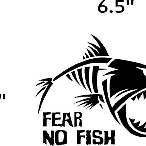 Fear No Fish Decal - Etsy