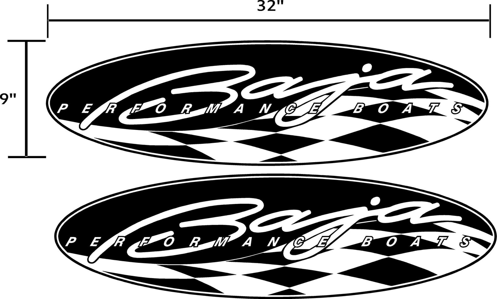Performance Baja Boat Decals Stickers Graphics. 2 Pk | Etsy