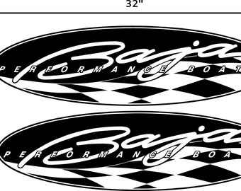Car Parts & Accessories 2 pk Baja Boat 32 decals stickers graphics ...
