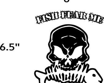 Fear No Fish Decal - Etsy