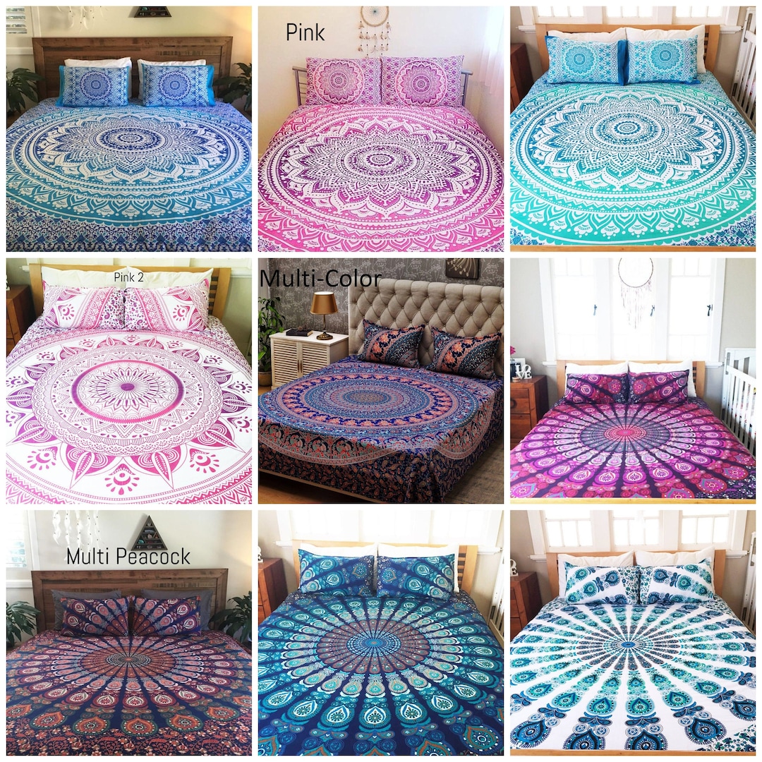 Indian Mandala Cotton Bedding Set - Etsy