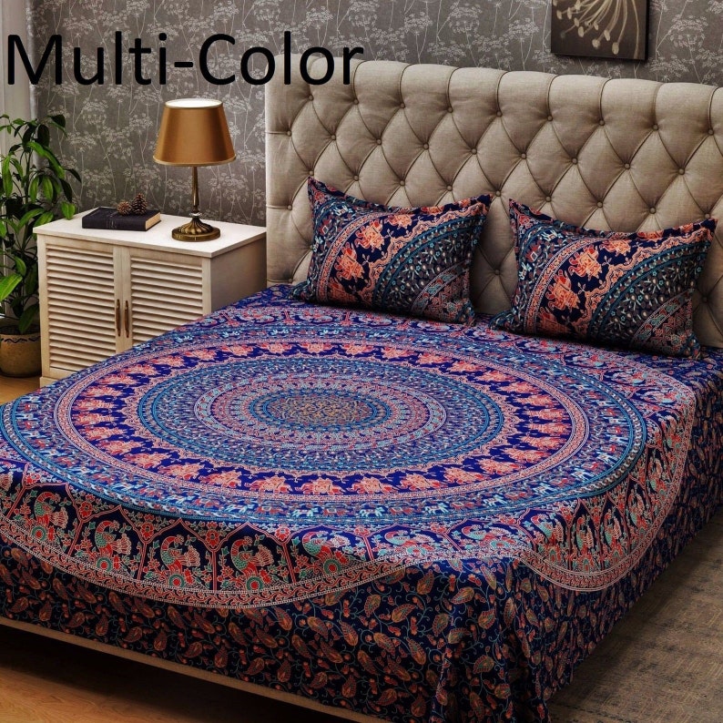 Indian Mandala Cotton Bedding Set - Etsy