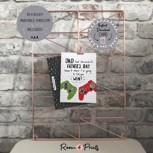 Printable Father's Day Card & Envelope-funny Father's Day Card-dad ...