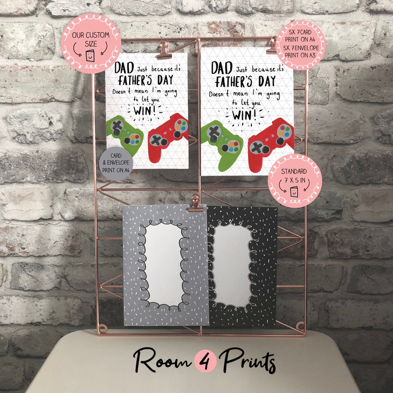 Printable Father's Day Card & Envelope-funny Father's Day Card-dad ...