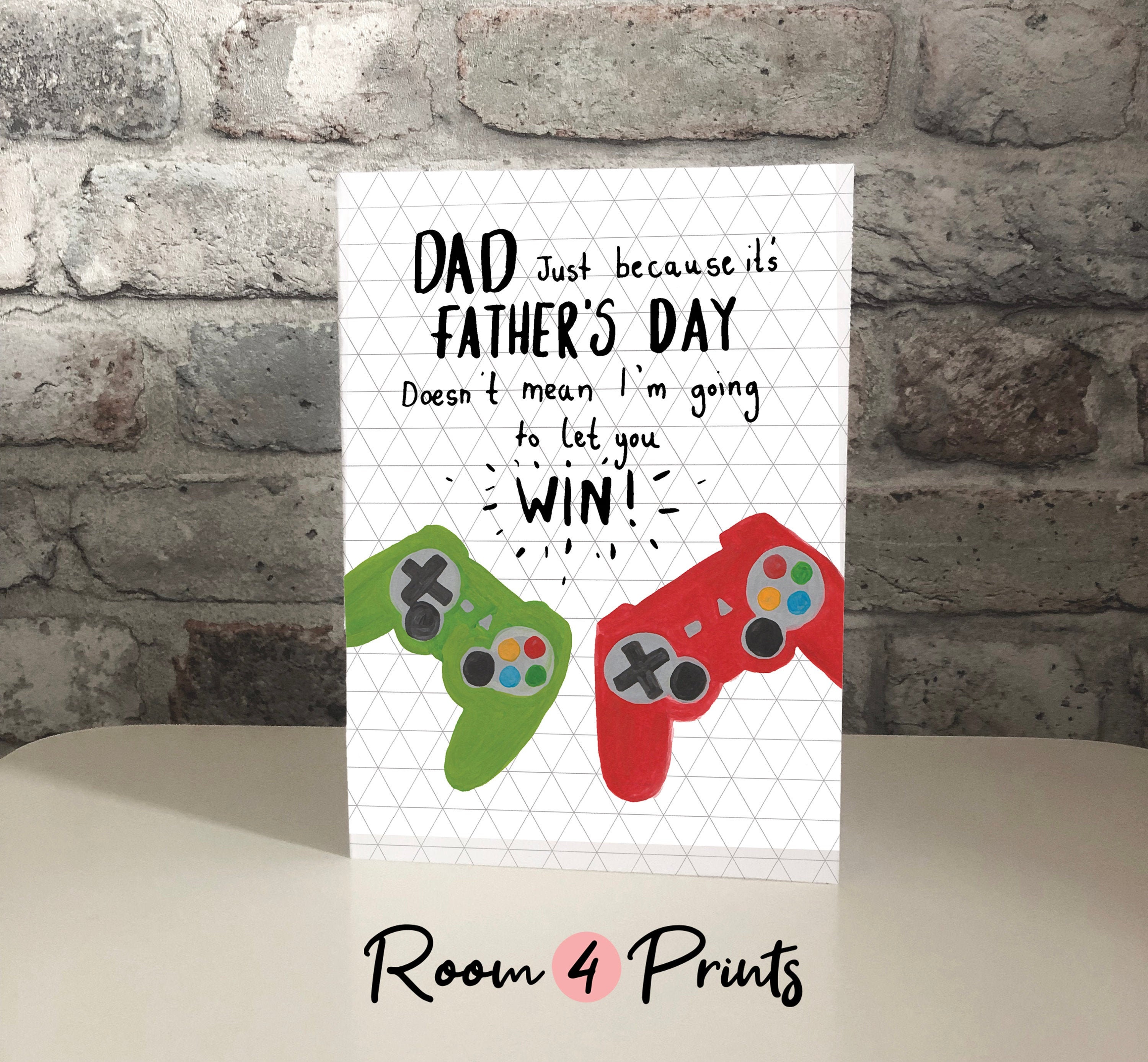 Printable Father's Day Card & Envelope-funny Father's Day Card-dad ...