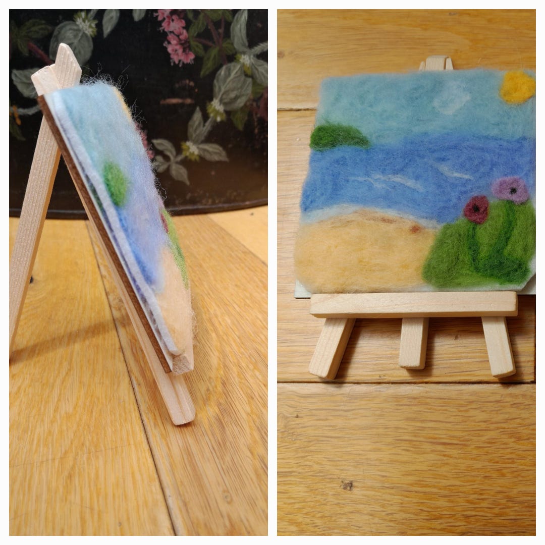 Needle Felted Beach Landscape. - Etsy