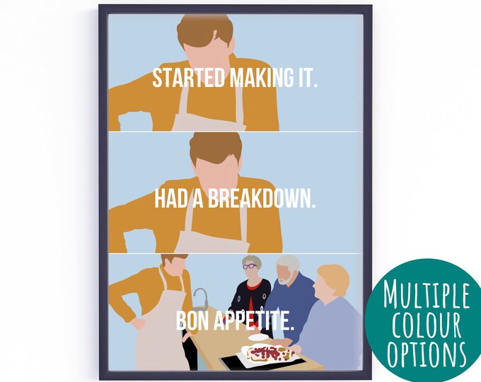 Great British Bake off James Acaster Meme A4 Print - Etsy