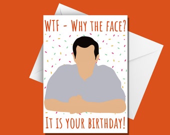 Wtf Birthday Card | Etsy