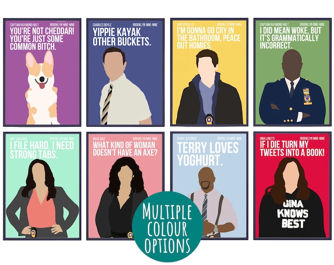Brooklyn 99 Quote Prints | Brooklyn Nine Nine TV Show Poster - Etsy UK