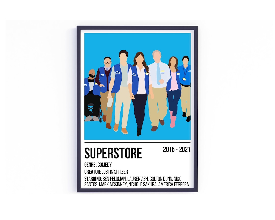 Superstore TV Show Poster Cloud 9 Amy Jonah - Etsy