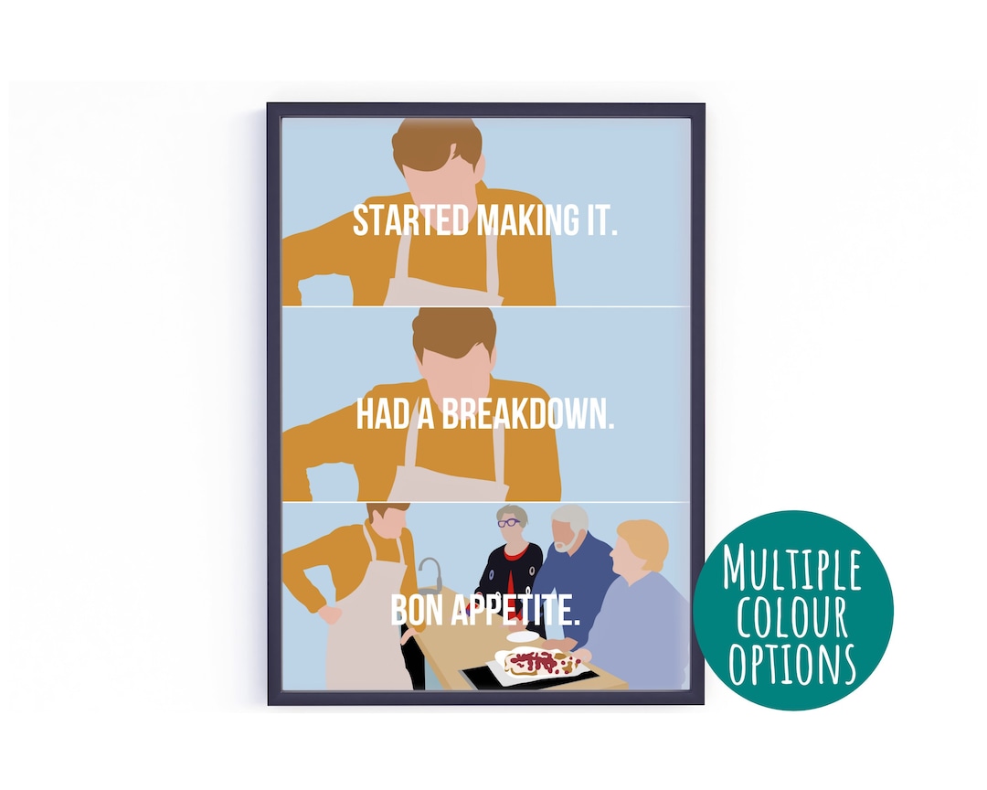 James Acaster 'started Making It. Had A Breakdown. Bon Appetite.' Print ...