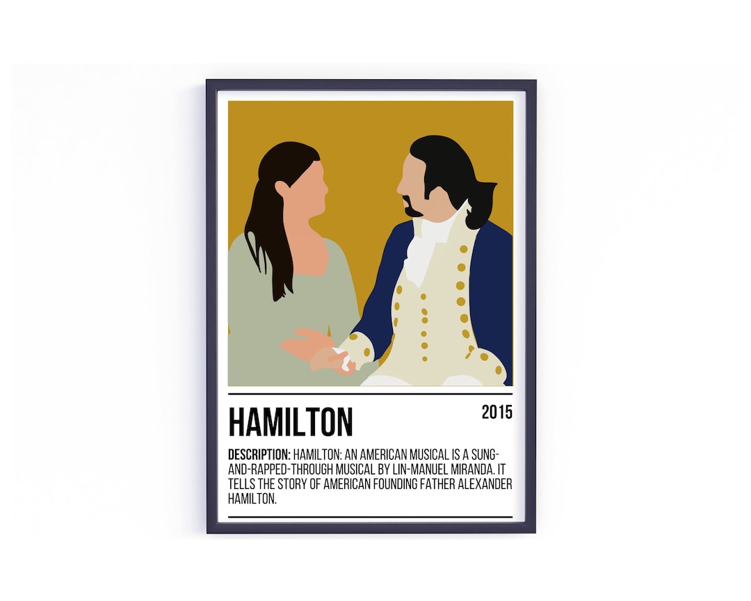 Hamilton Musical Poster - Etsy