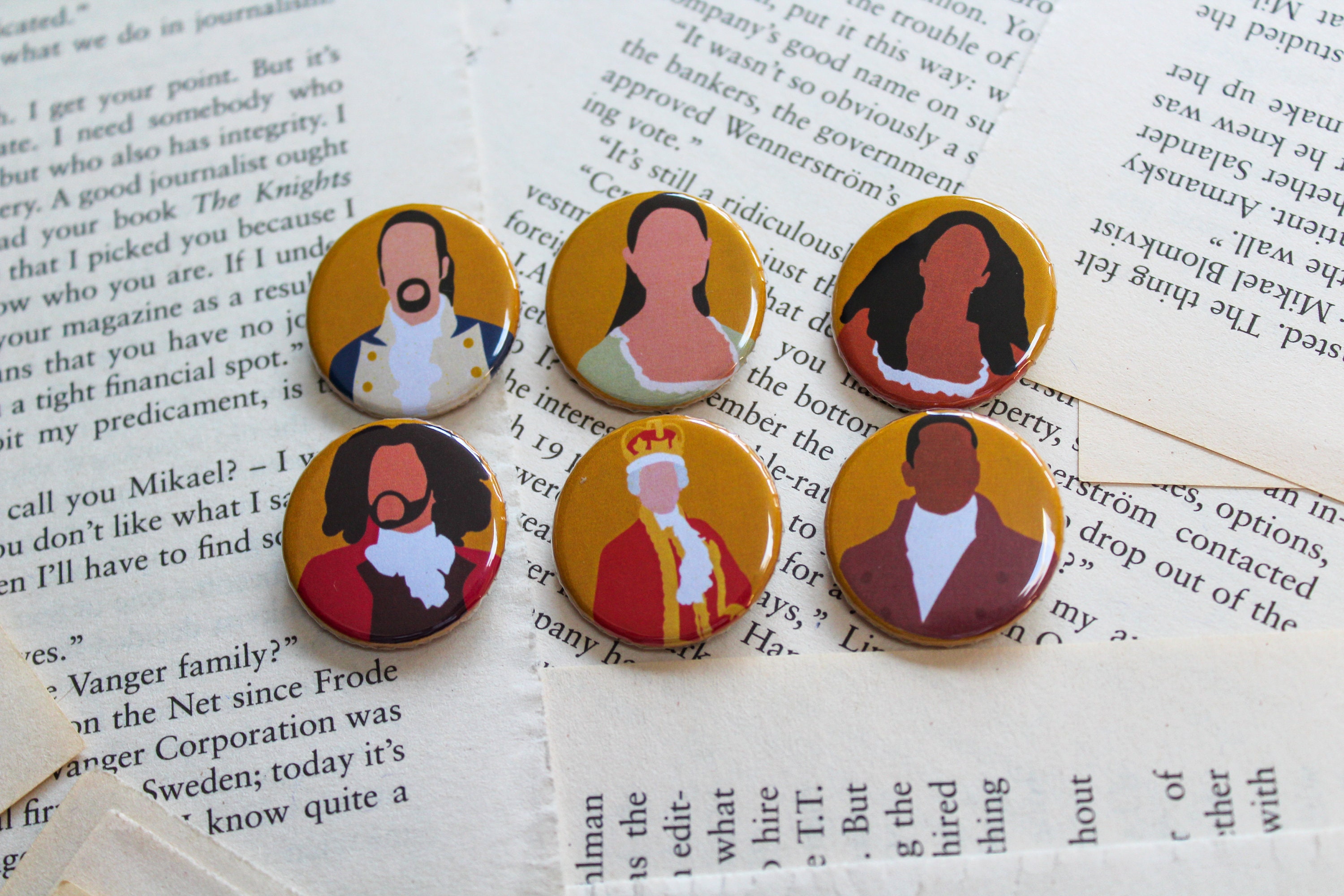 Hamilton Characters Pin Badges 25mm Hamilton the | Etsy
