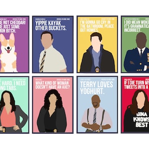 Brooklyn 99 Quote Prints | Brooklyn Nine Nine TV Show Poster - Etsy