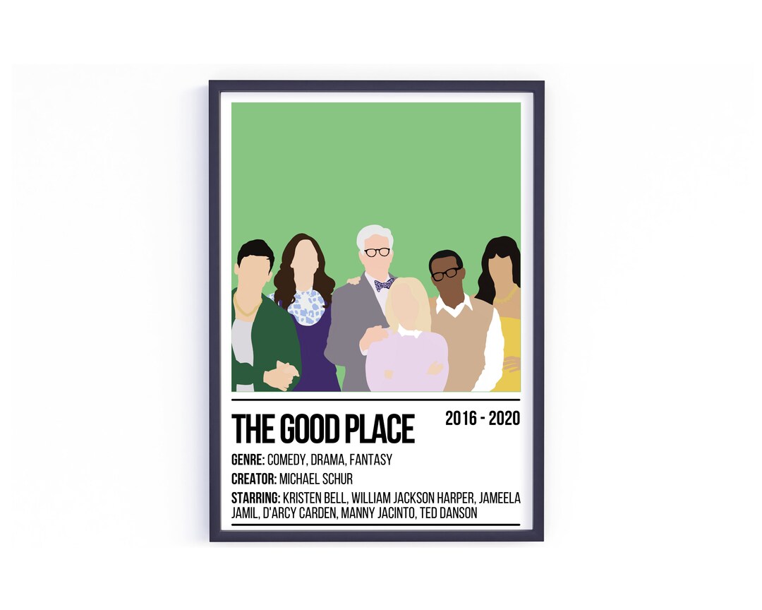 The Good Place TV Show Poster | Eleanor | Janet | Chidi | Michael ...
