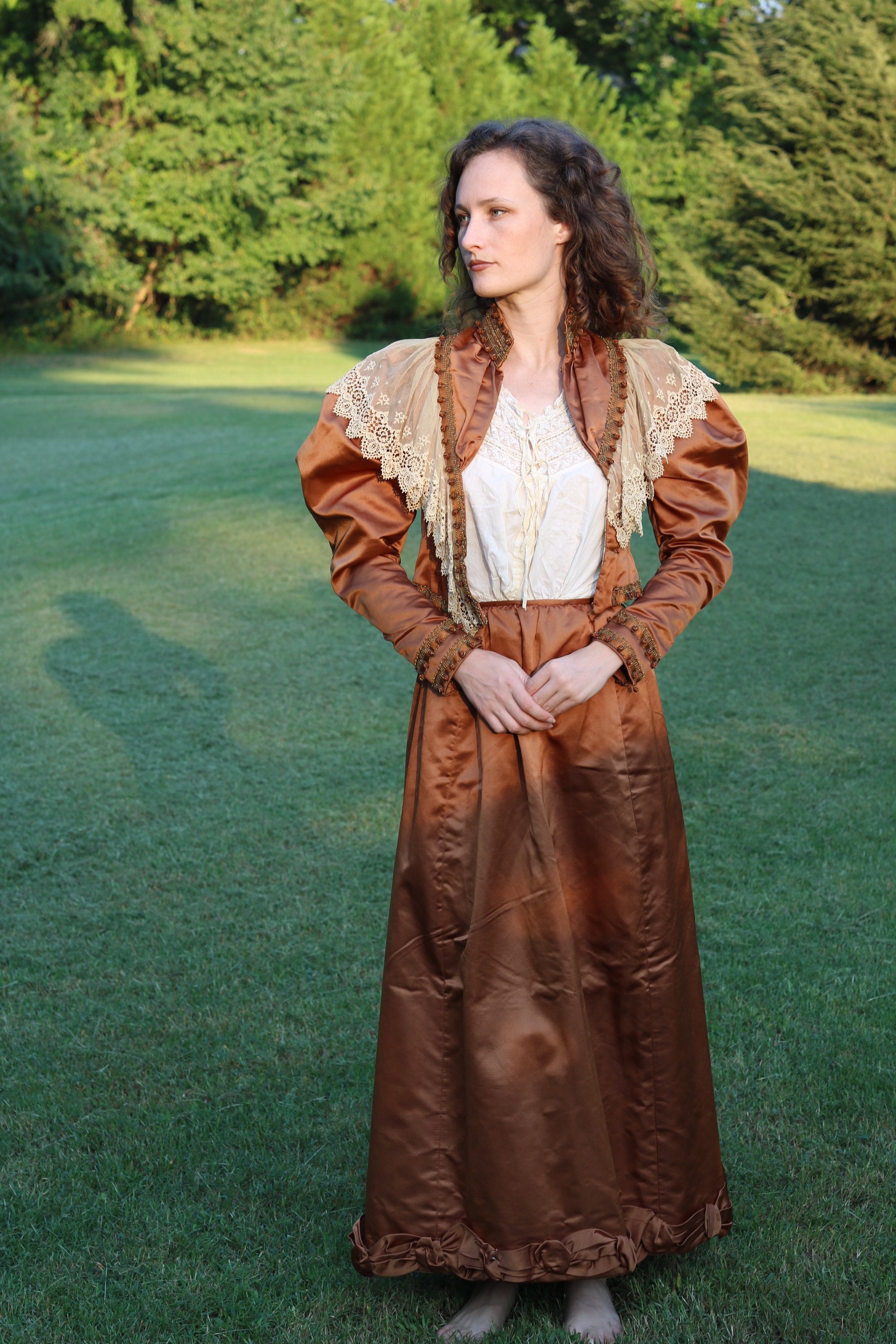 Antique 1890s Victorian Dress / Bodice and Skirt Two Piece - Etsy
