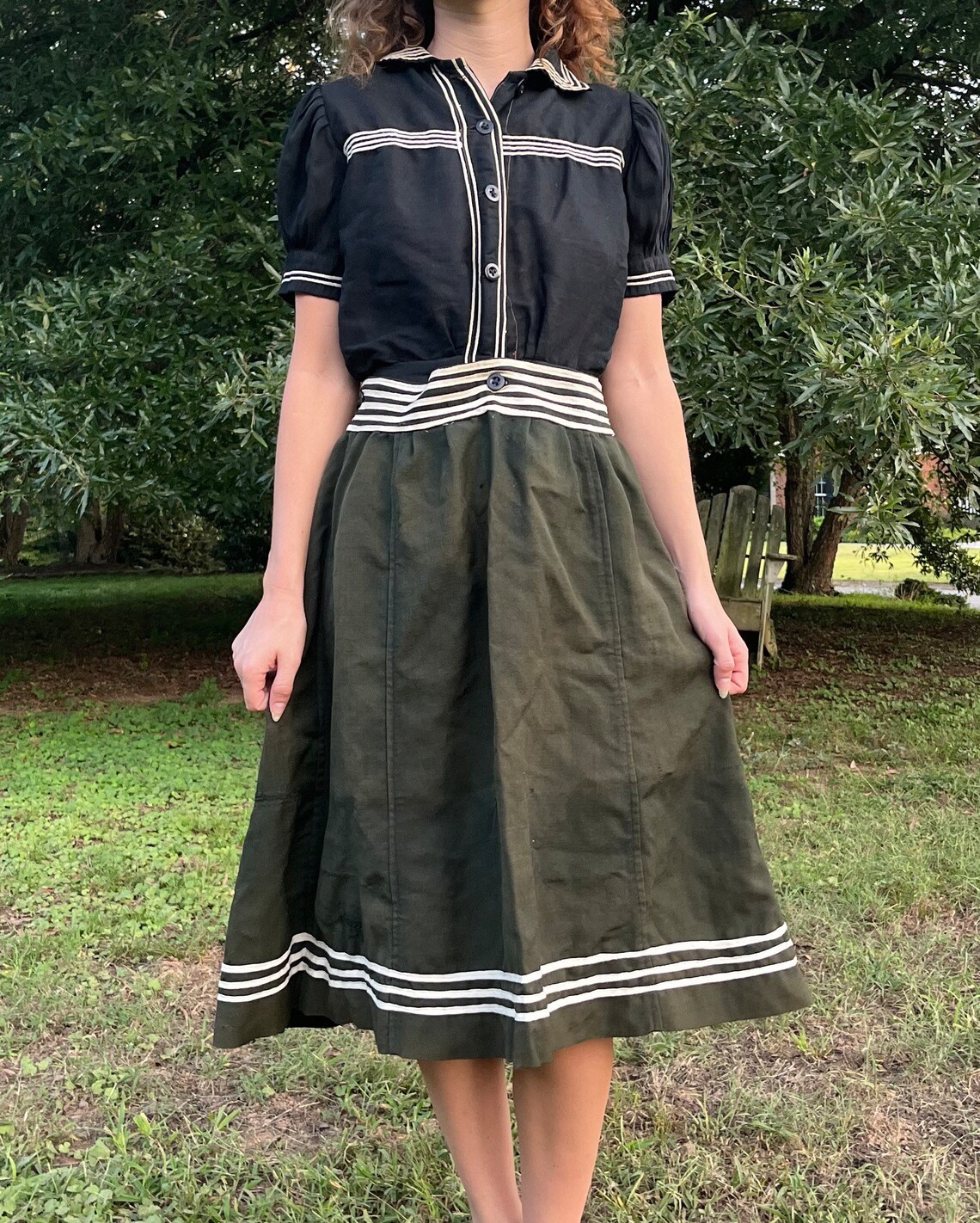 Antique Edwardian Bathing Suit With Skirt - Etsy